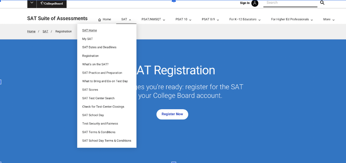 Step-by-Step Guide With Pictures: SAT Registration · PrepScholar