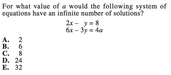 Systems of Equations on ACT Math: Algebra Strategies and Practice Problems