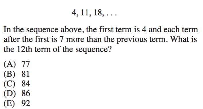 Sequences on SAT Math: Complete Strategy and Review · PrepScholar
