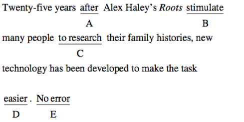 Verb Tenses and Forms on SAT Writing