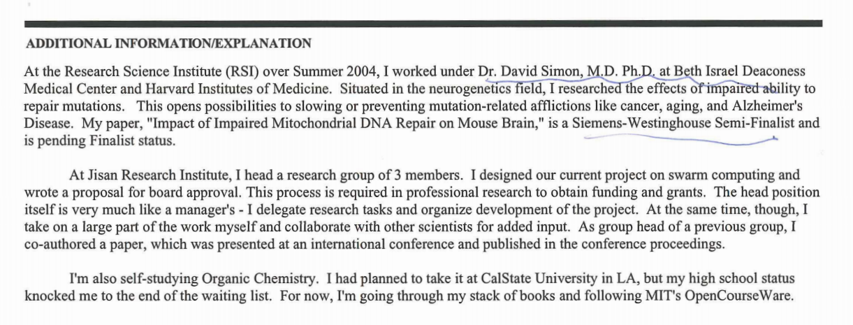 My Successful Harvard Application (Complete Common App + Supplement)