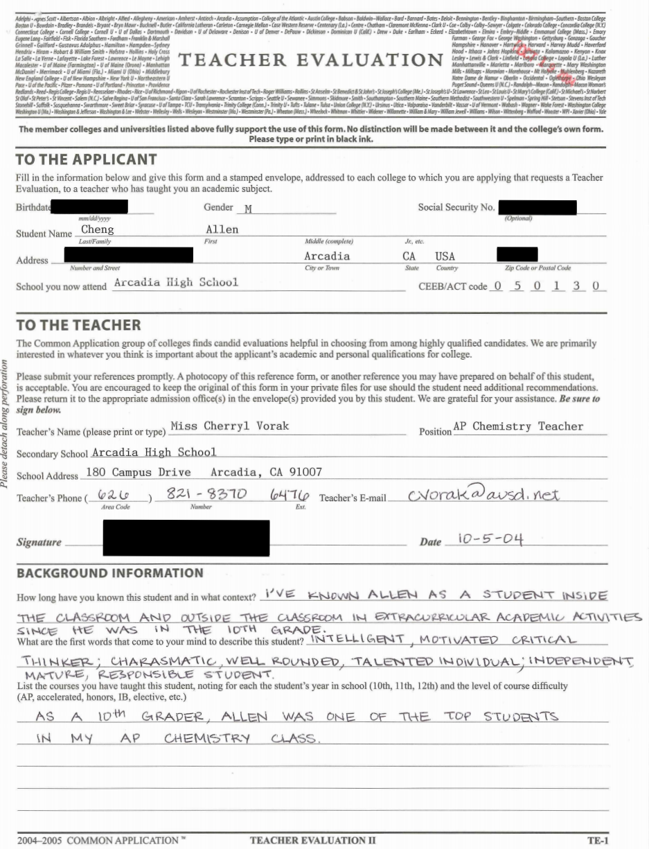 My Successful Harvard Application (Complete Common App + Supplement)