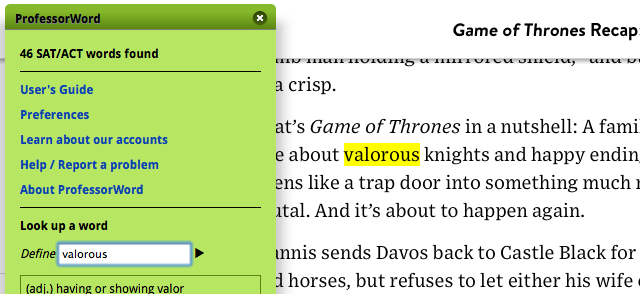 The Best ACT Vocabulary Lists on the Web