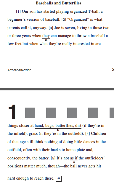 Macro Logic in ACT English: Sentence and Paragraph Order