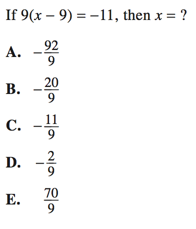 Single Variable Equations In Algebra: Act Math Strategies