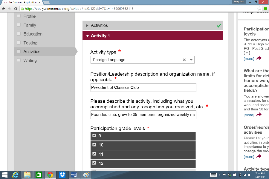 How to Write About Extracurriculars on College Applications